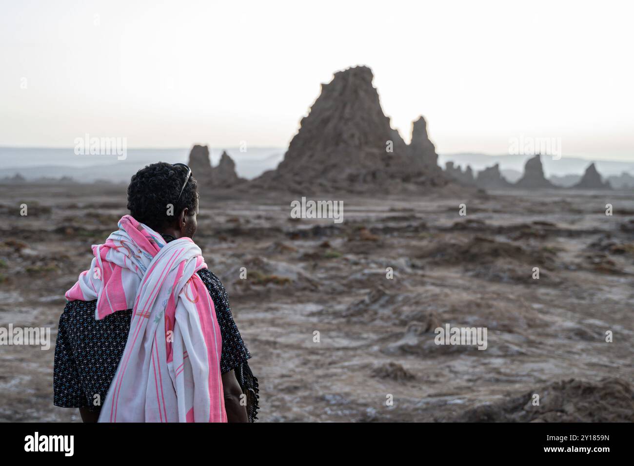 Sunrise around the Volcanic Chimneys of Lake Abbe aka Lac Abbe Bad ...