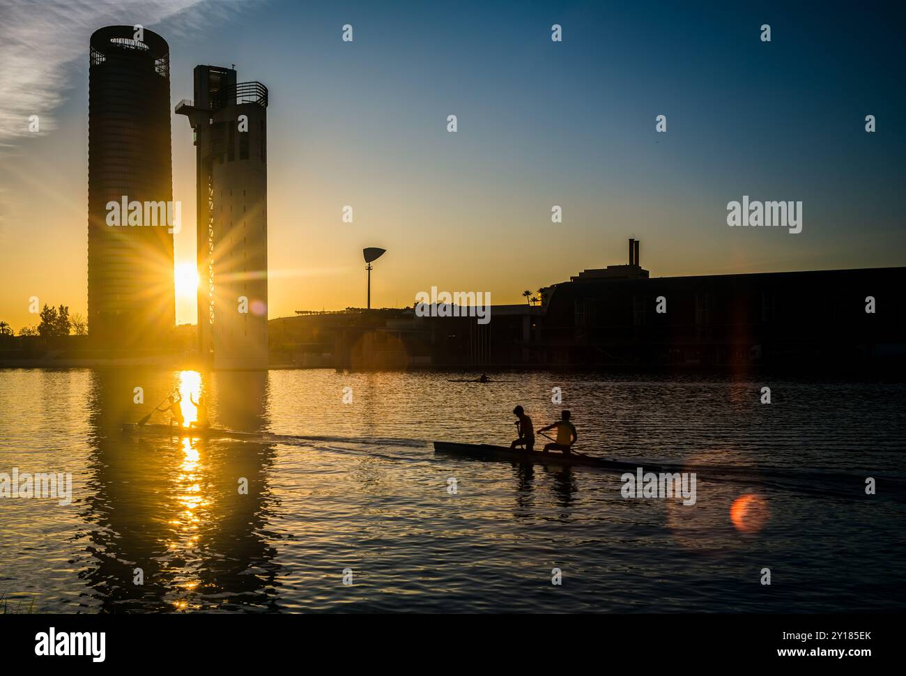 Scene captures two rowers hi-res stock photography and images - Alamy