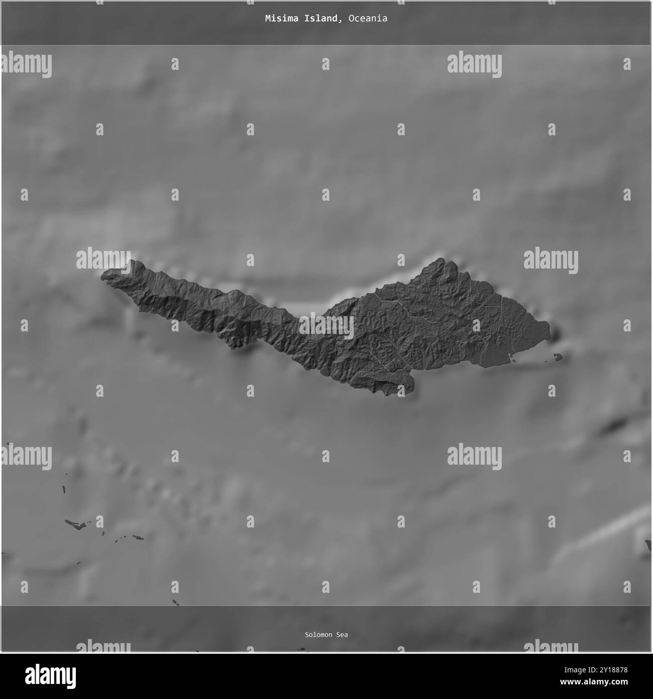 Misima Island in the Solomon Sea, belonging to Papua New Guinea ...