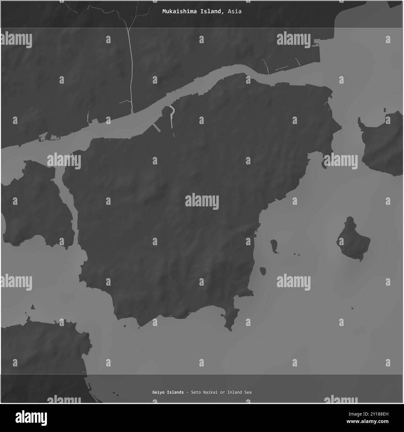 Mukaishima Island in the Seto Naikai or Inland Sea, belonging to Japan ...