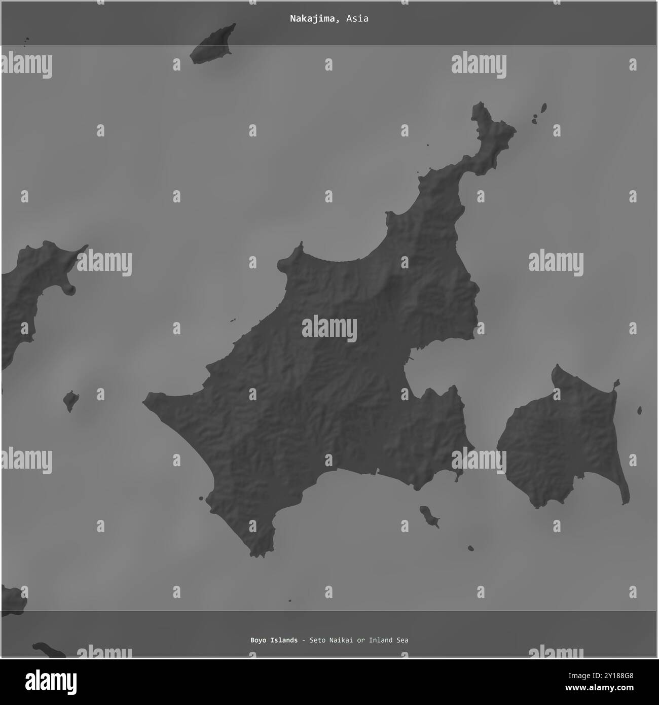 Nakajima in the Seto Naikai or Inland Sea, belonging to Japan, cropped ...