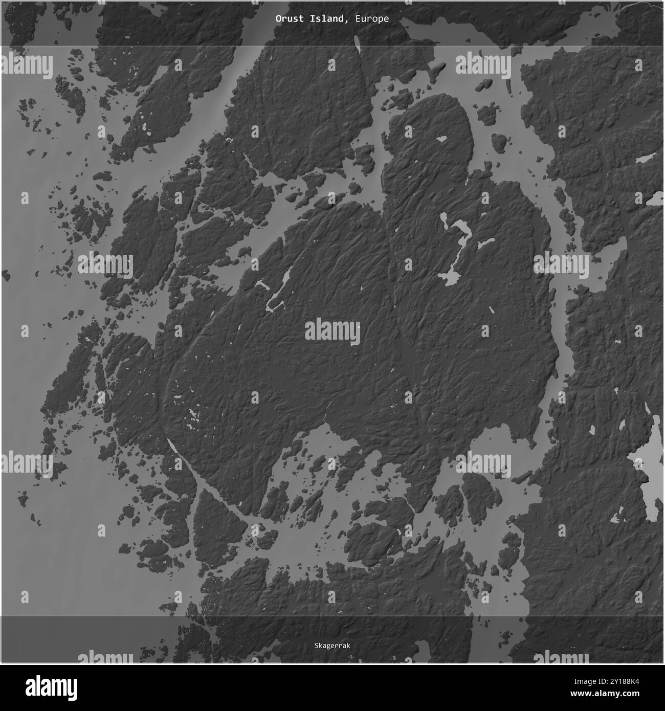 Orust Island in the Skagerrak, belonging to Sweden, cropped to square ...
