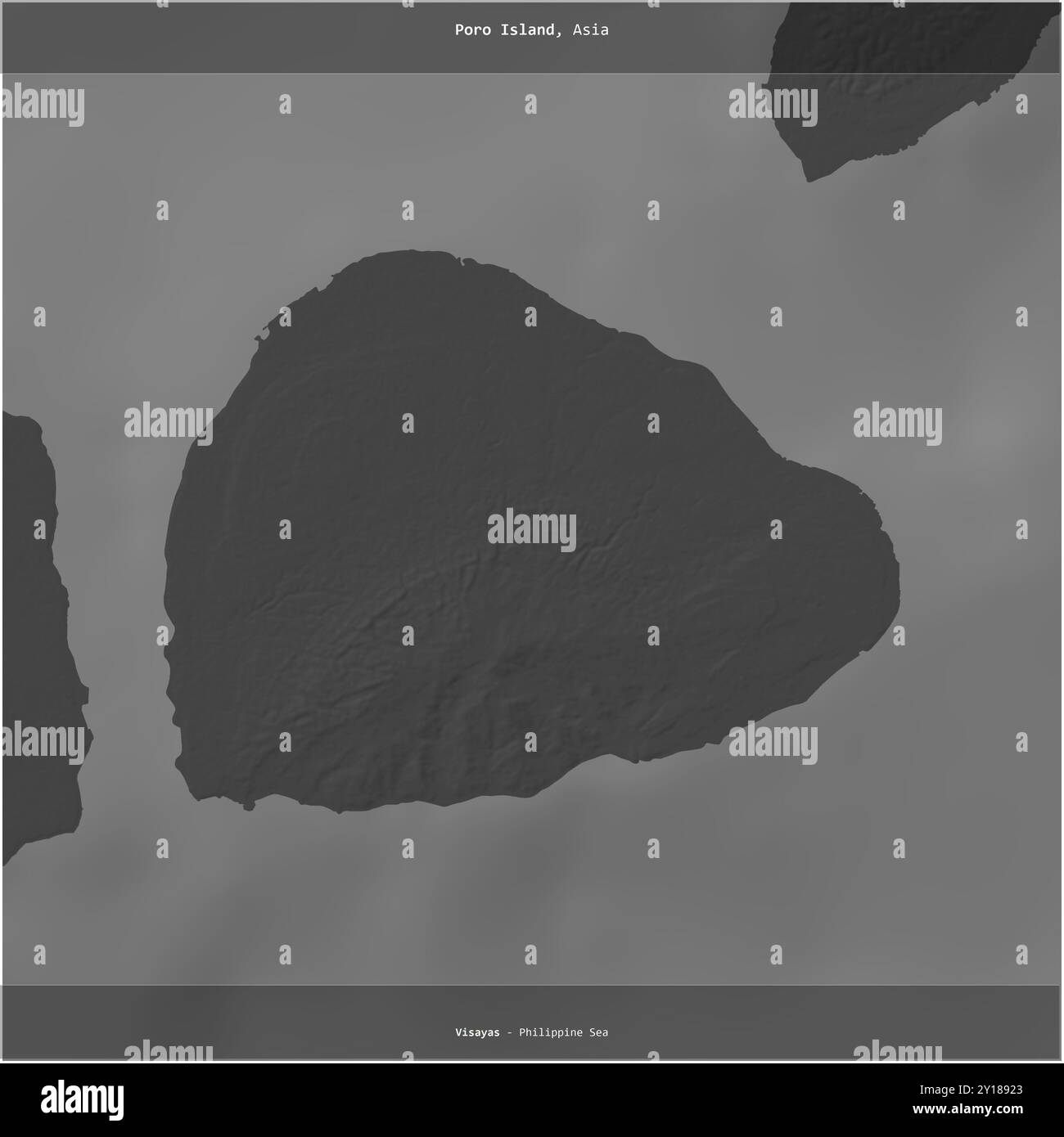 Poro Island in the Philippine Sea, belonging to Philippines, cropped to ...