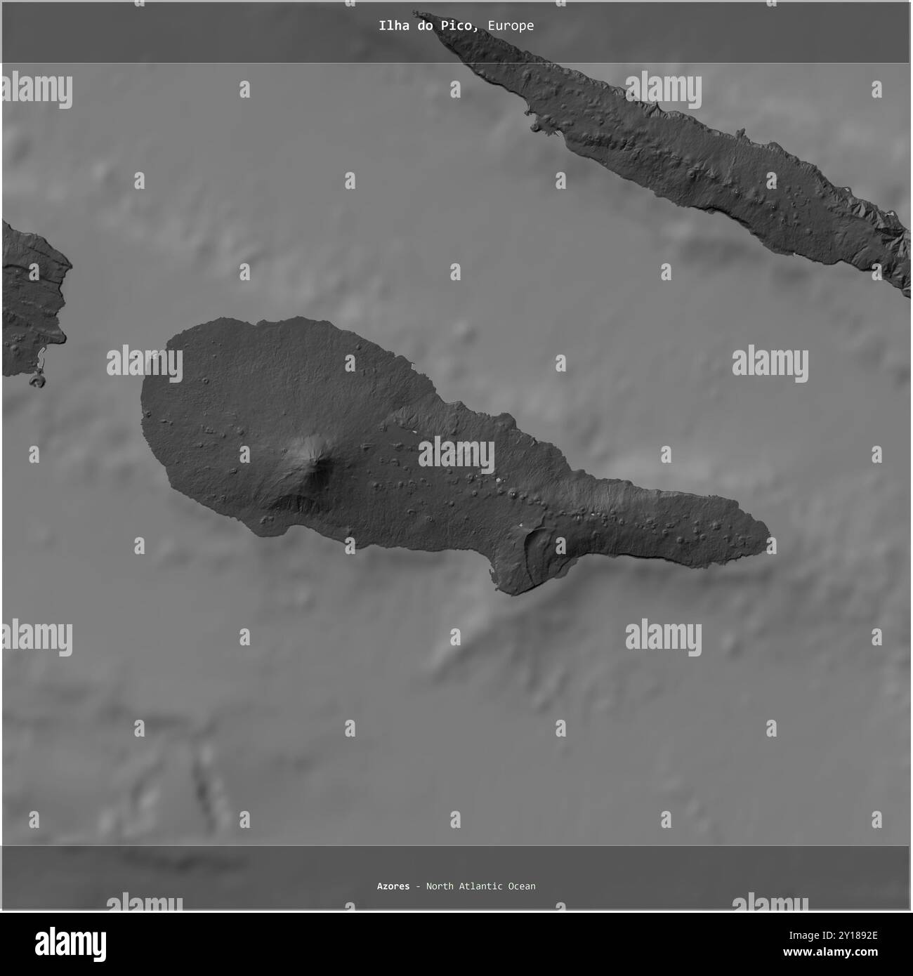 Ilha do Pico in the North Atlantic Ocean, belonging to Portugal ...