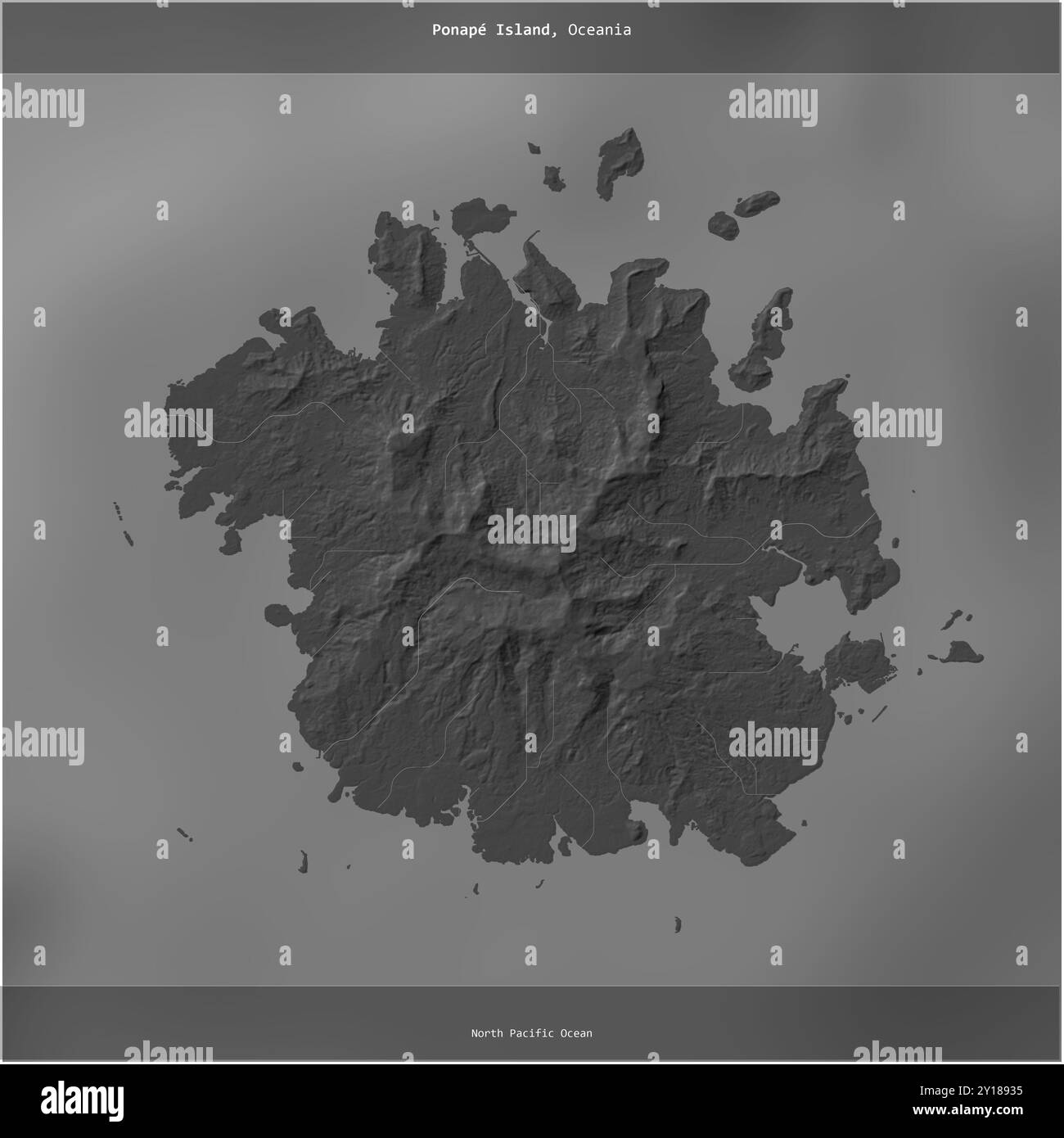 Ponape Island in the North Pacific Ocean, belonging to Federated States ...