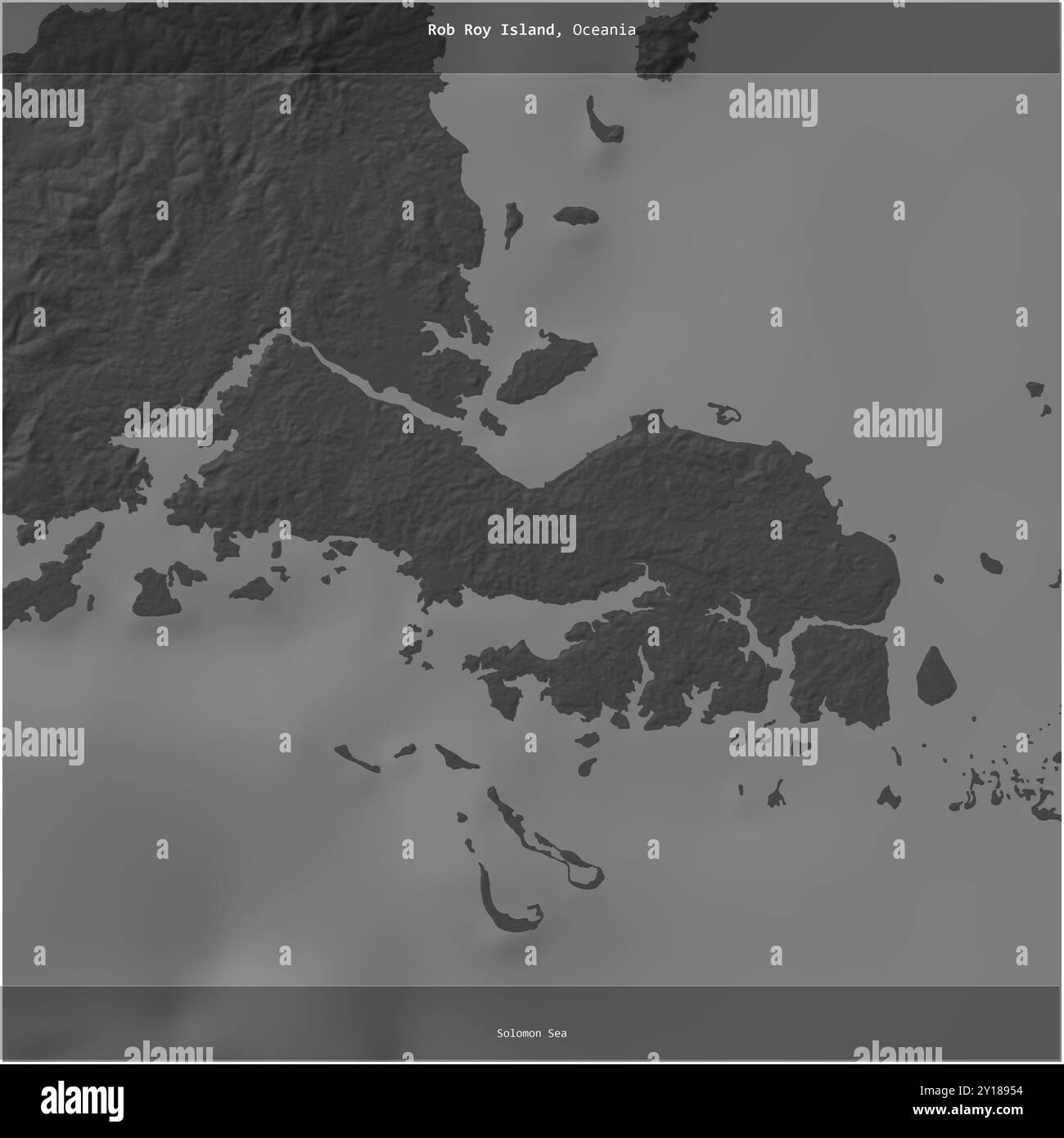 Rob Roy Island in the Solomon Sea, belonging to Solomon Islands ...