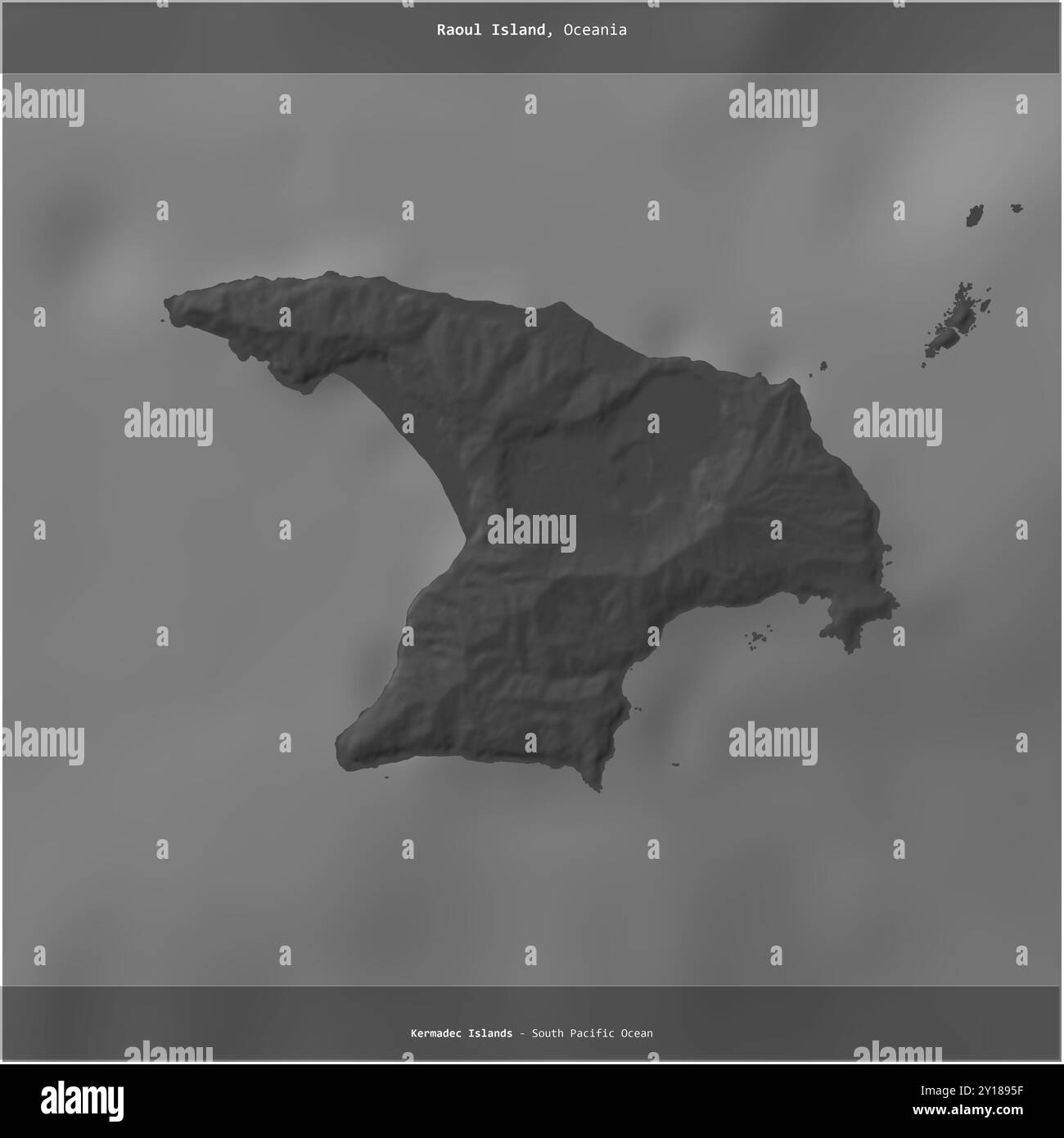 Raoul Island in the South Pacific Ocean, belonging to New Zealand ...