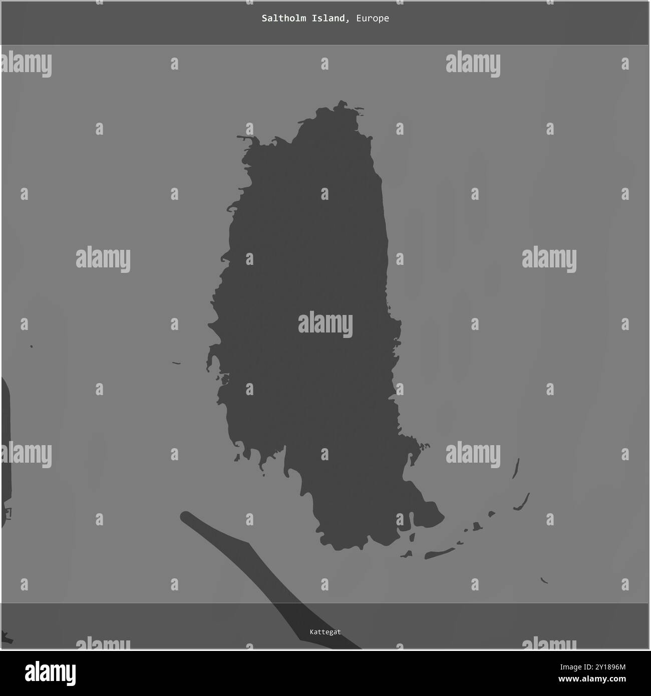 Saltholm Island in the Kattegat, belonging to Denmark, cropped to ...