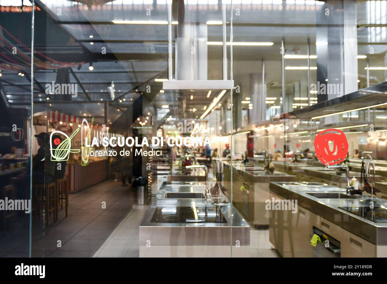 The cooking stations of the prestigious Lorenzo de' Medici Cooking ...