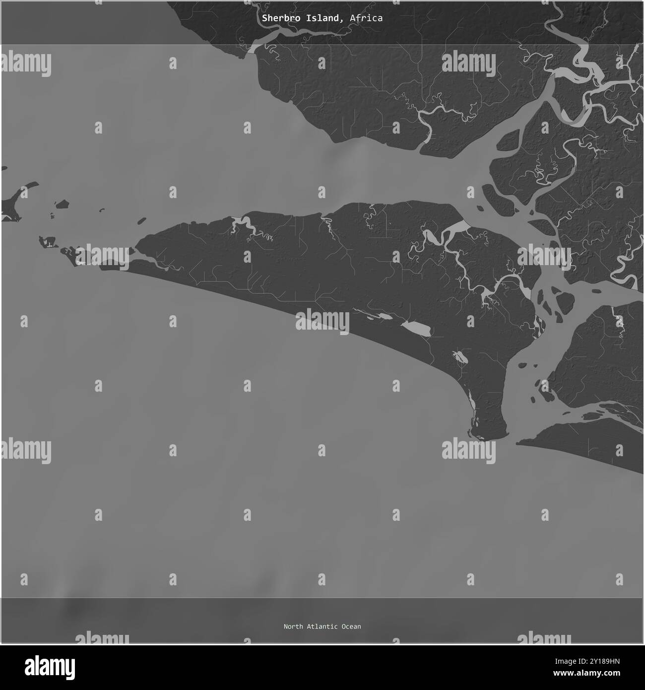 Sherbro Island in the North Atlantic Ocean, belonging to Sierra Leone ...