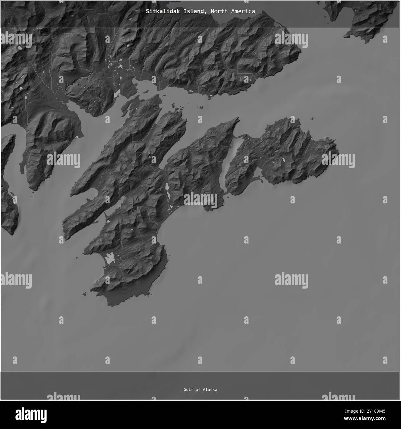 Sitkalidak Island in the Gulf of Alaska, belonging to United States ...