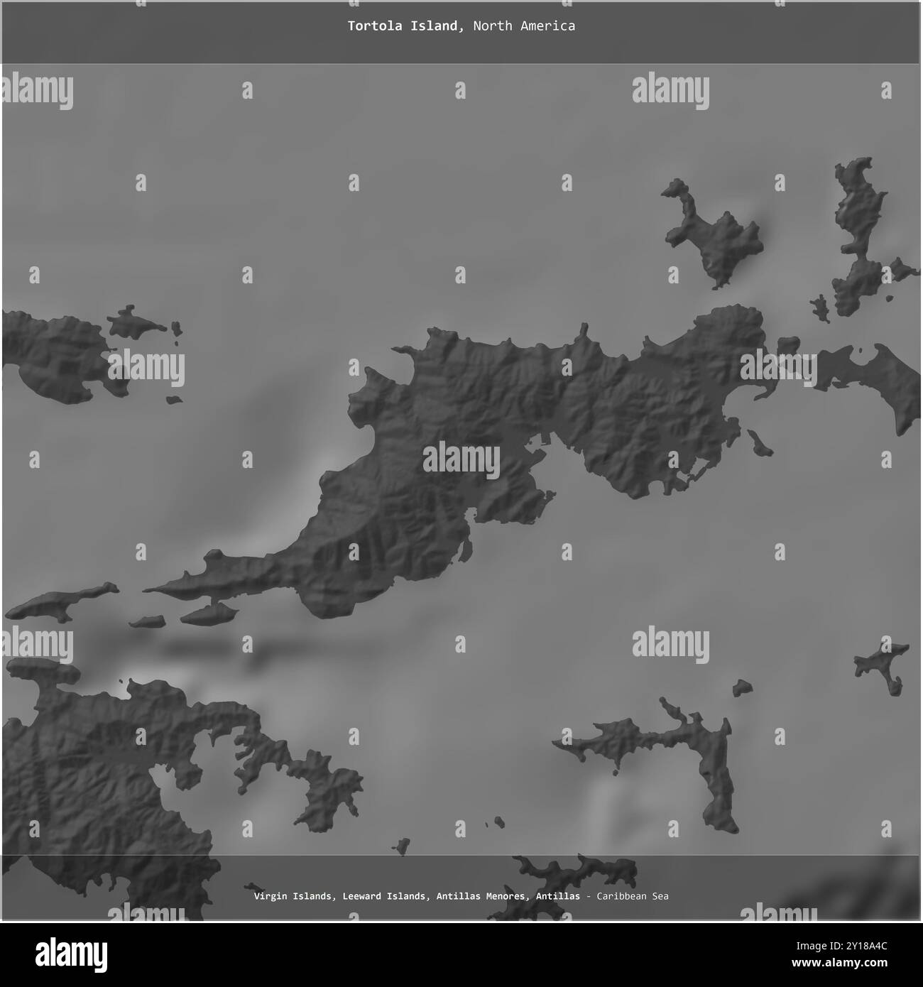 Tortola Island in the Caribbean Sea, belonging to British Virgin ...