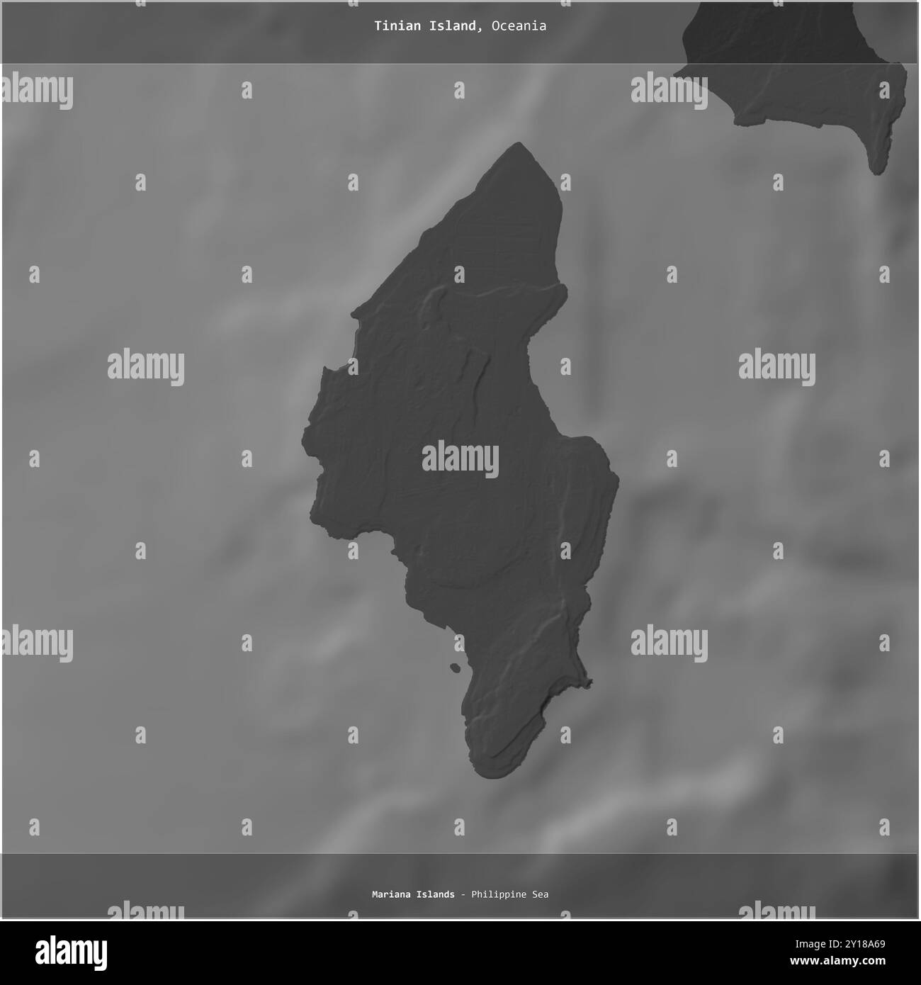 Tinian Island in the Philippine Sea, belonging to United States ...