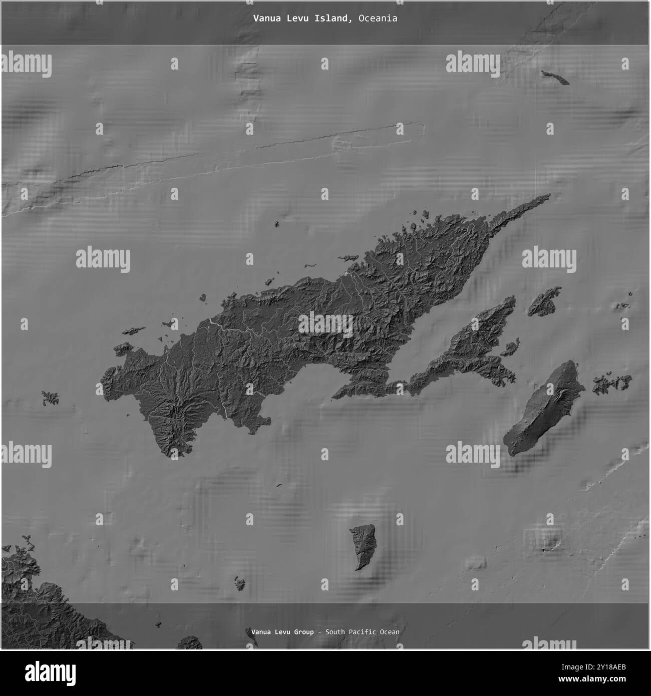 Vanua Levu Island in the South Pacific Ocean, belonging to Fiji ...
