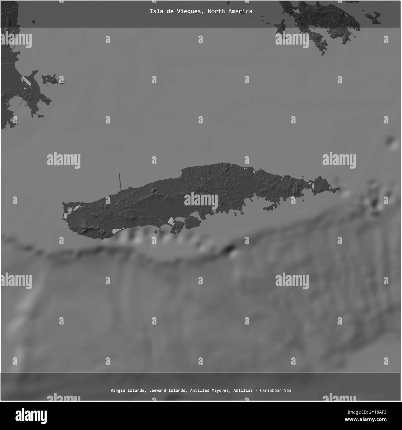 Vieques map hi-res stock photography and images - Alamy