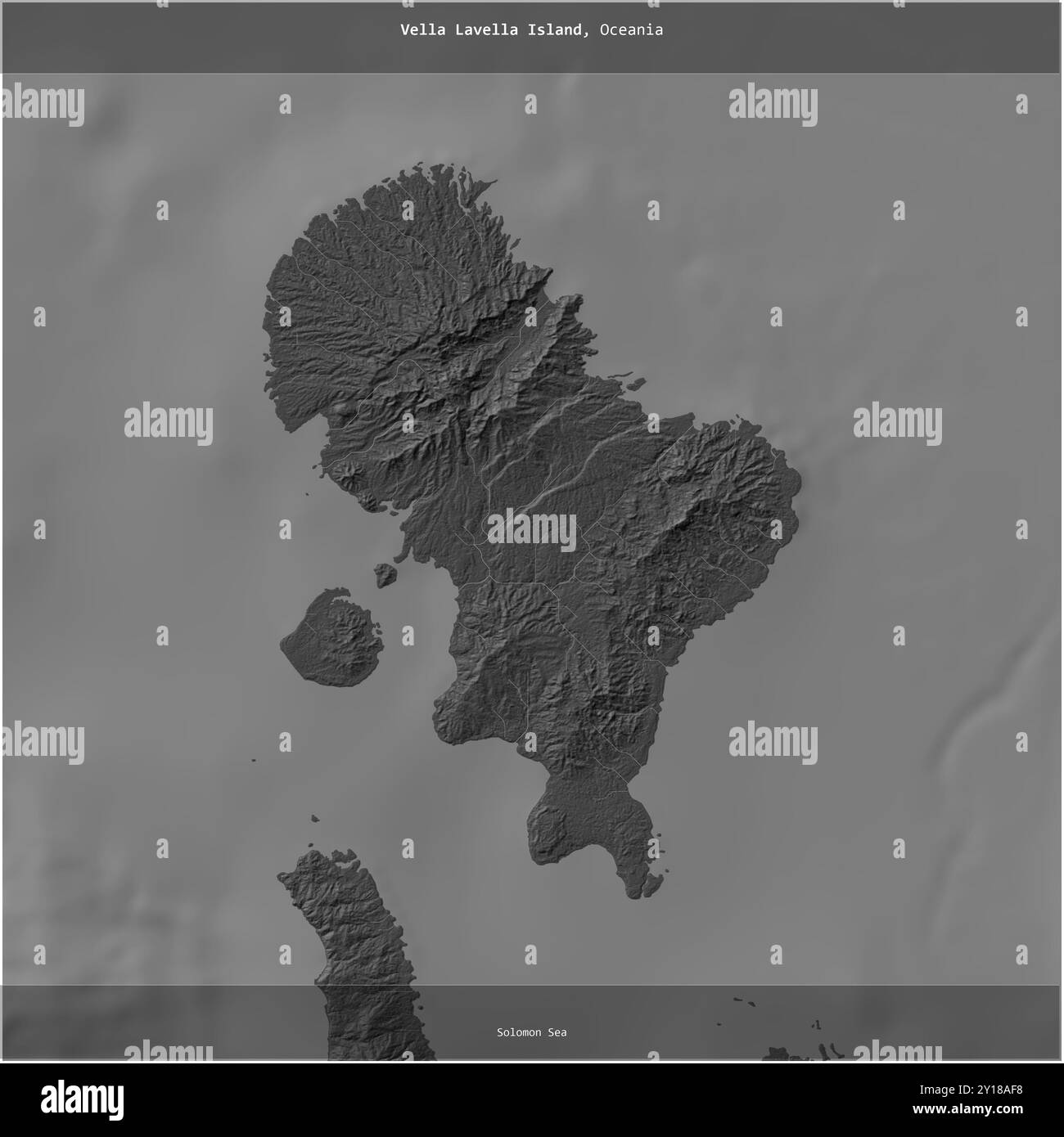 Vella Lavella Island in the Solomon Sea, belonging to Solomon Islands ...