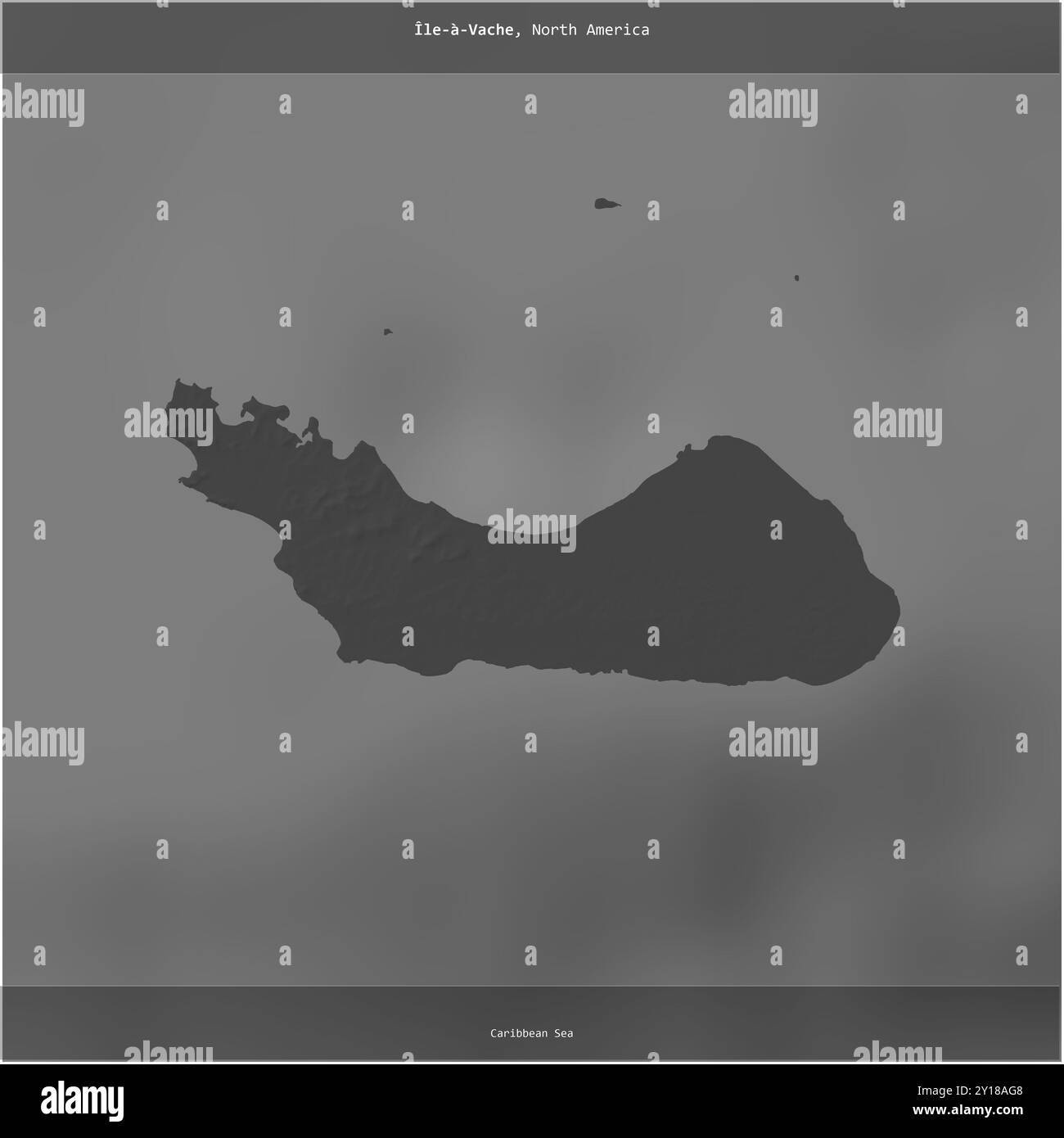 Ile a vache island map Black and White Stock Photos & Images - Alamy