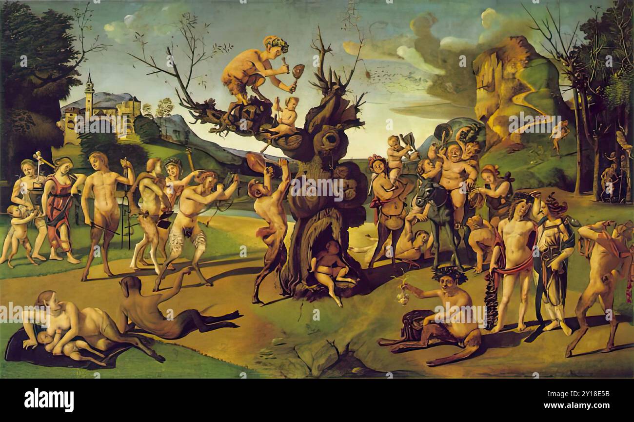 PIERO DI COSIMO (b. 1462, Firenze, d. 1521, Firenze) The Discovery of ...