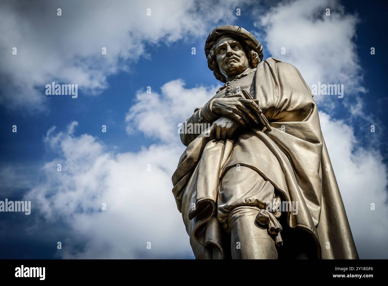 Amsterdam, Netherlands. September 10,2020. Statue of the dutch painter ...