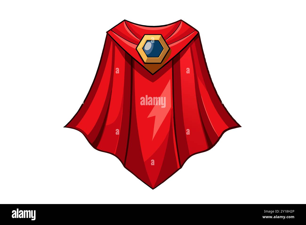 3d superhero red cape isolated Stock Vector Images - Alamy