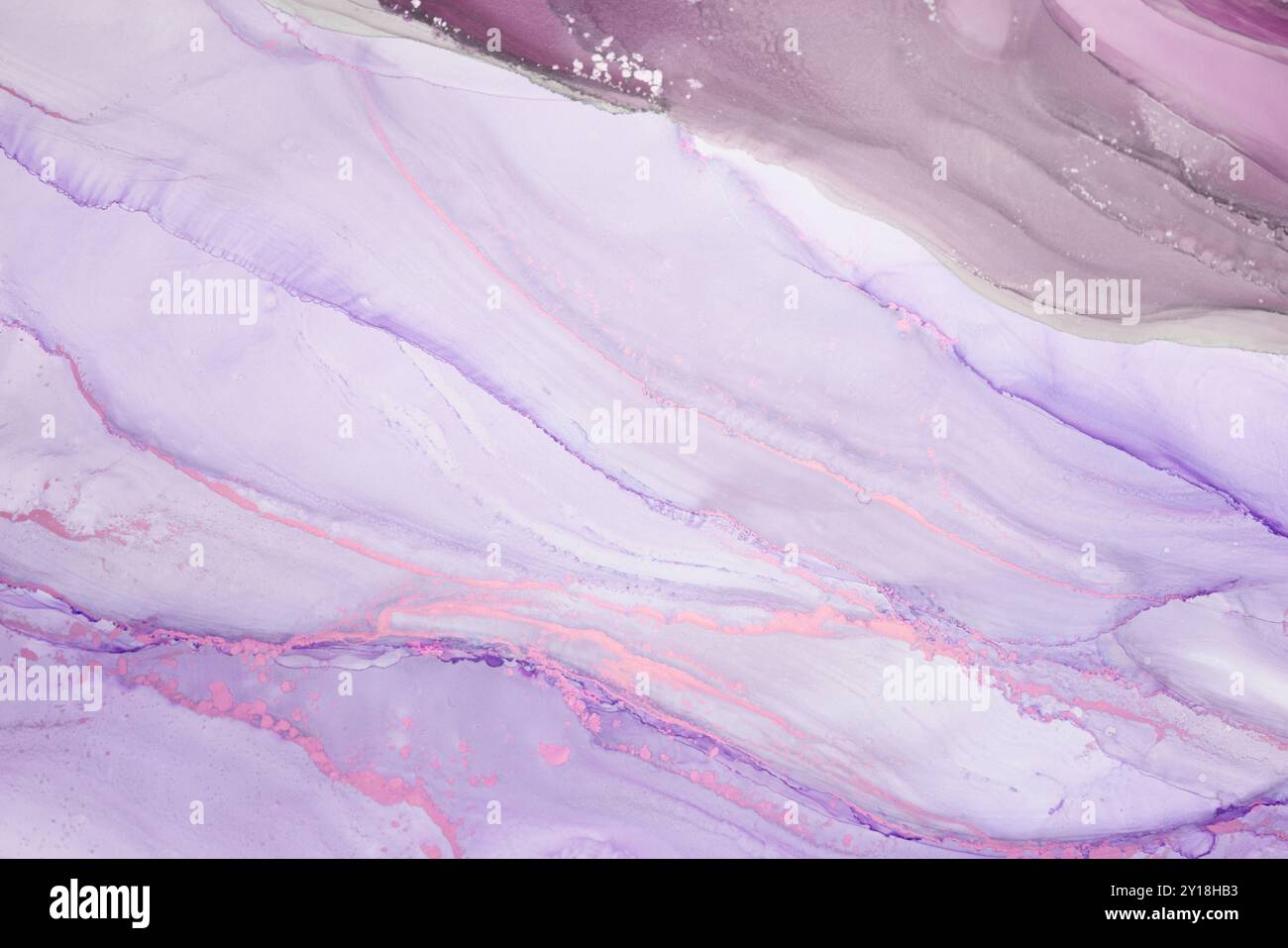 Soft lavender abstract artwork with flowing lines and gentle hues ...