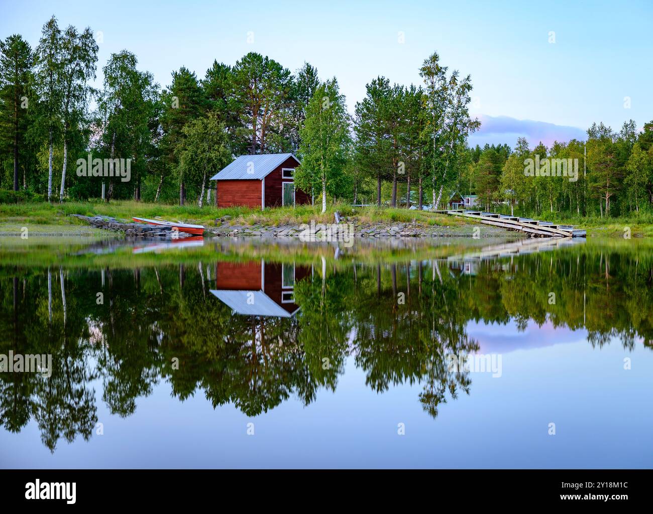16 August 2024, Sweden, Jäckvik: Jäckvik is a small village in Swedish ...
