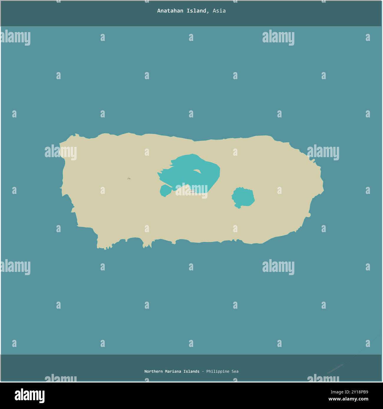 Anatahan Island in the Philippine Sea, belonging to United States ...