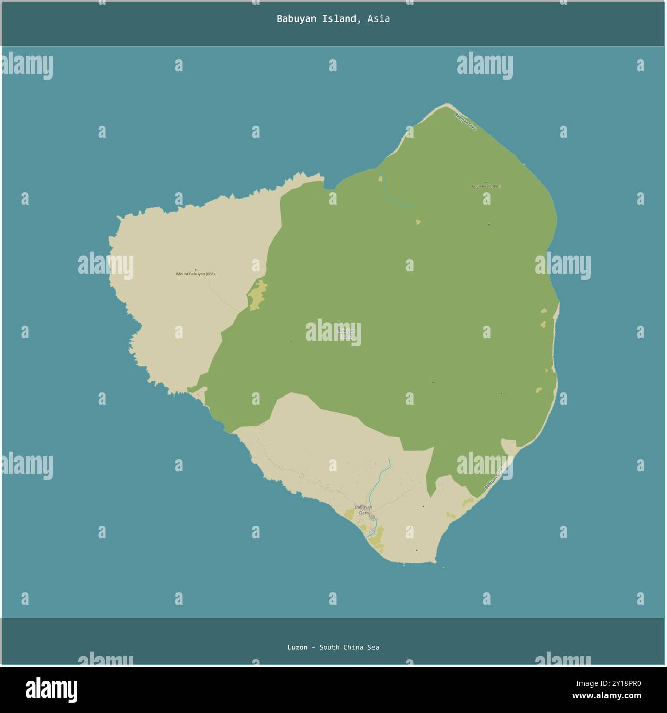 Babuyan Island in the South China Sea, belonging to Philippines ...