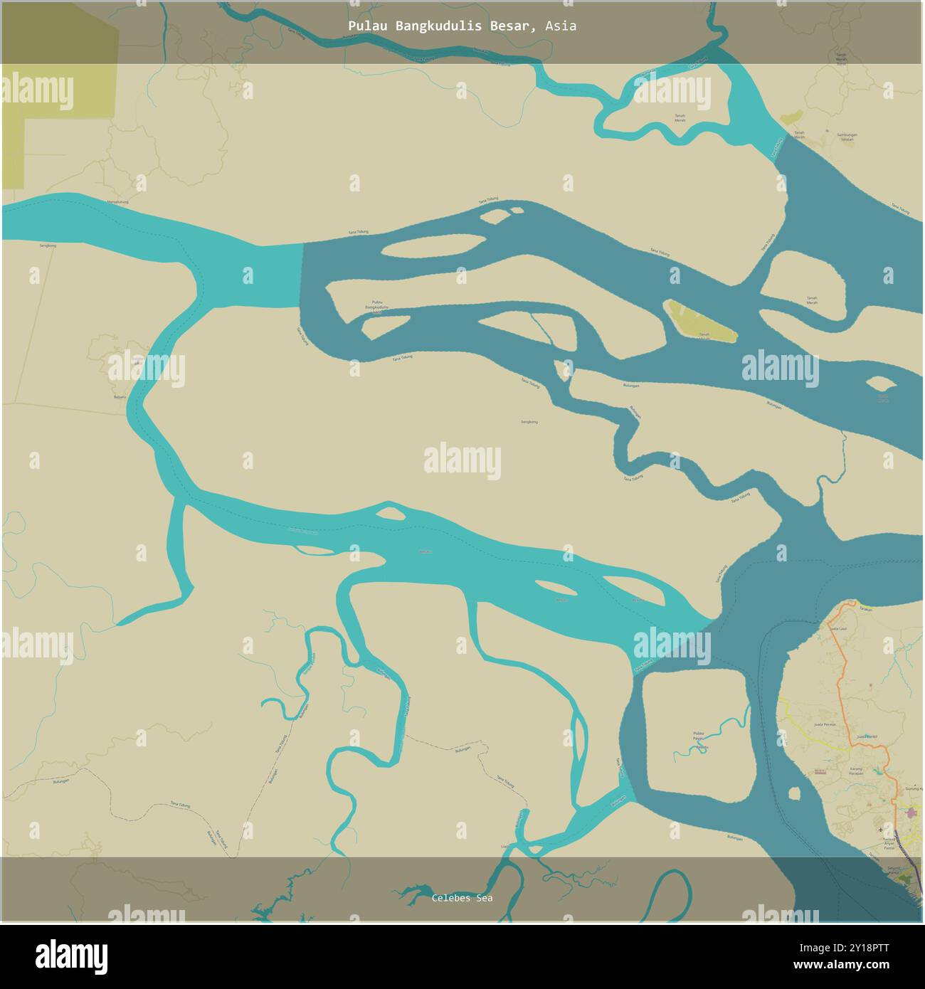Pulau Bangkudulis Besar in the Celebes Sea, belonging to Indonesia ...