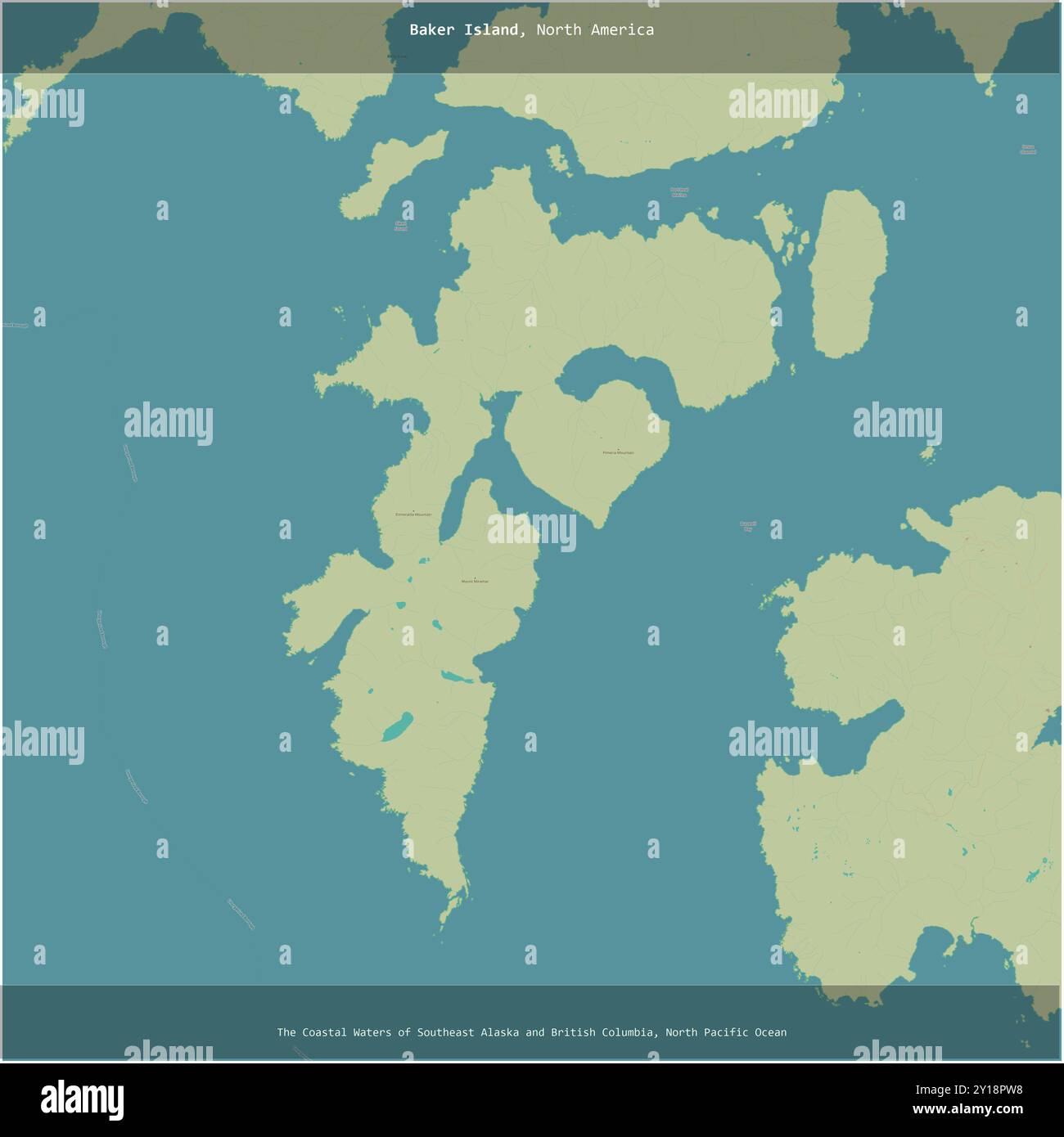 Baker Island in the North Pacific Ocean, belonging to United States ...