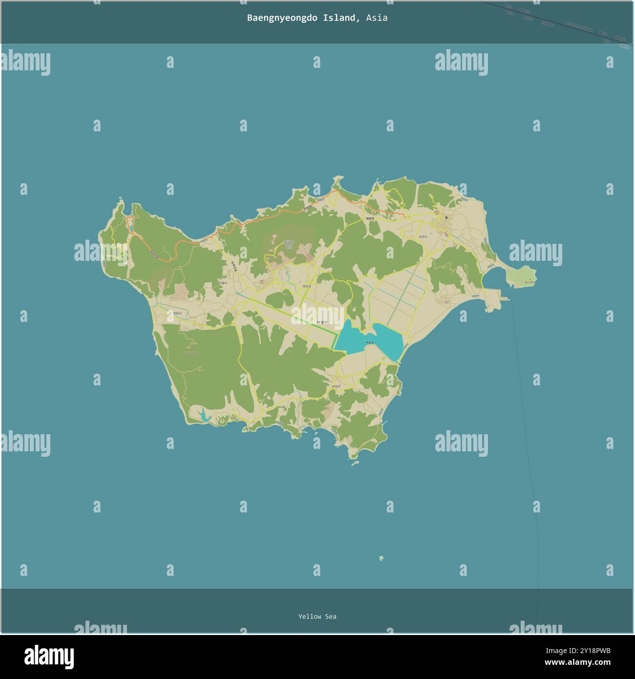 Baengnyeongdo Island in the Yellow Sea, belonging to South Korea ...