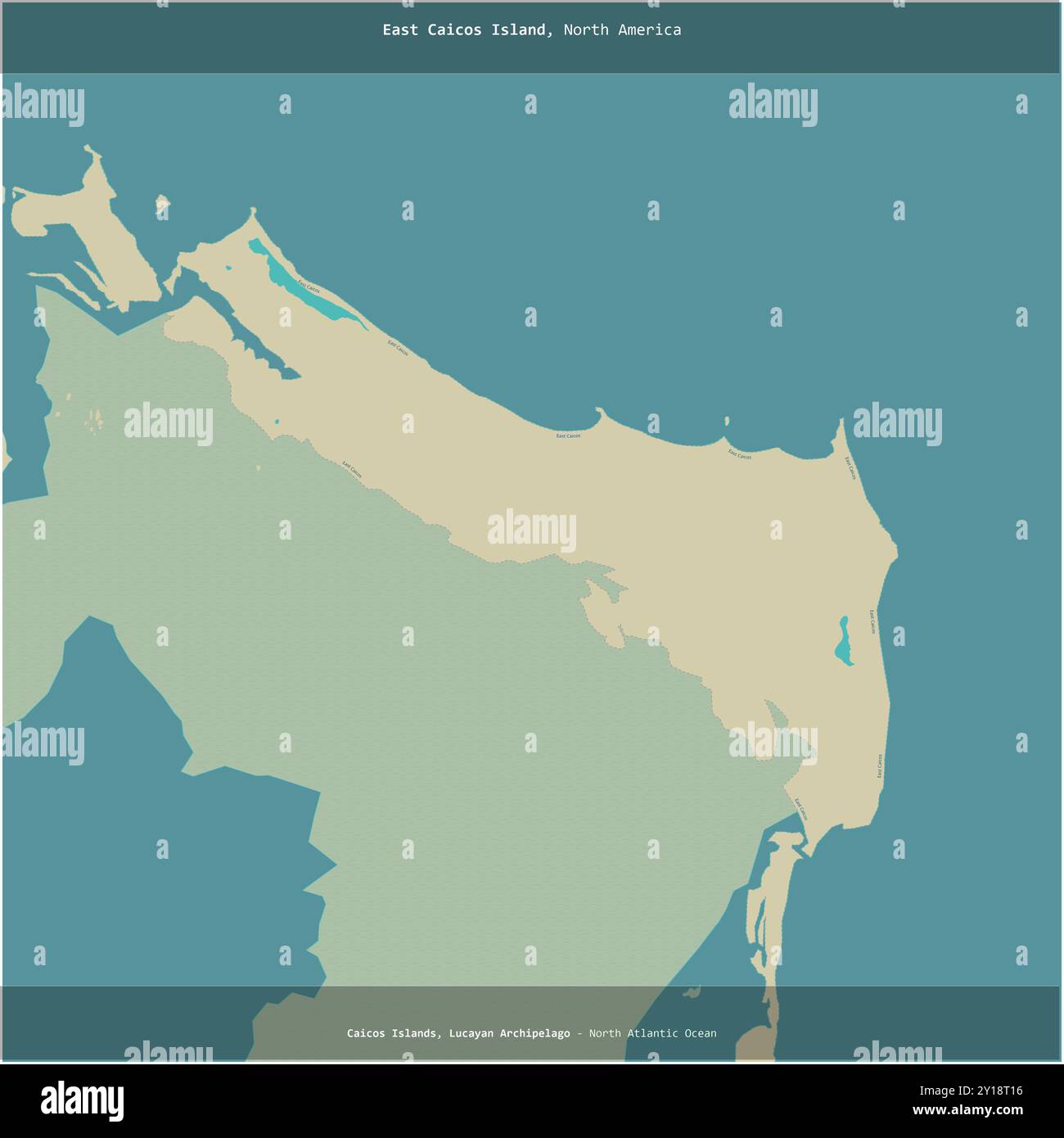 East Caicos Island in the North Atlantic Ocean, belonging to Turks and ...