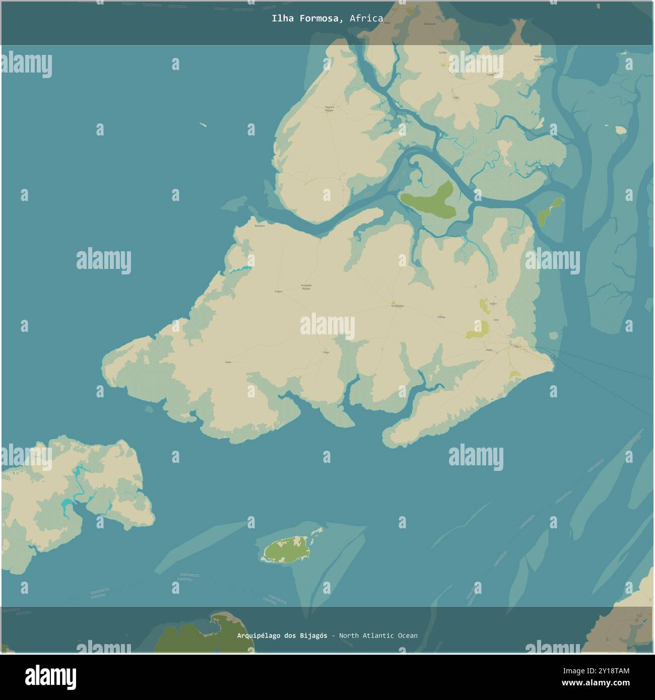 Ilha Formosa in the North Atlantic Ocean, belonging to Guinea-Bissau ...