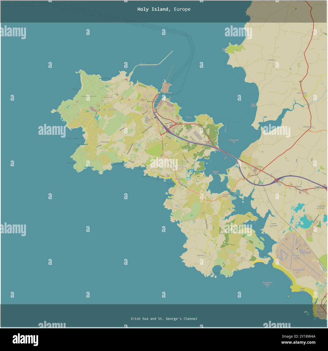 Holy Island in the Irish Sea and St. George's Channel, belonging to ...