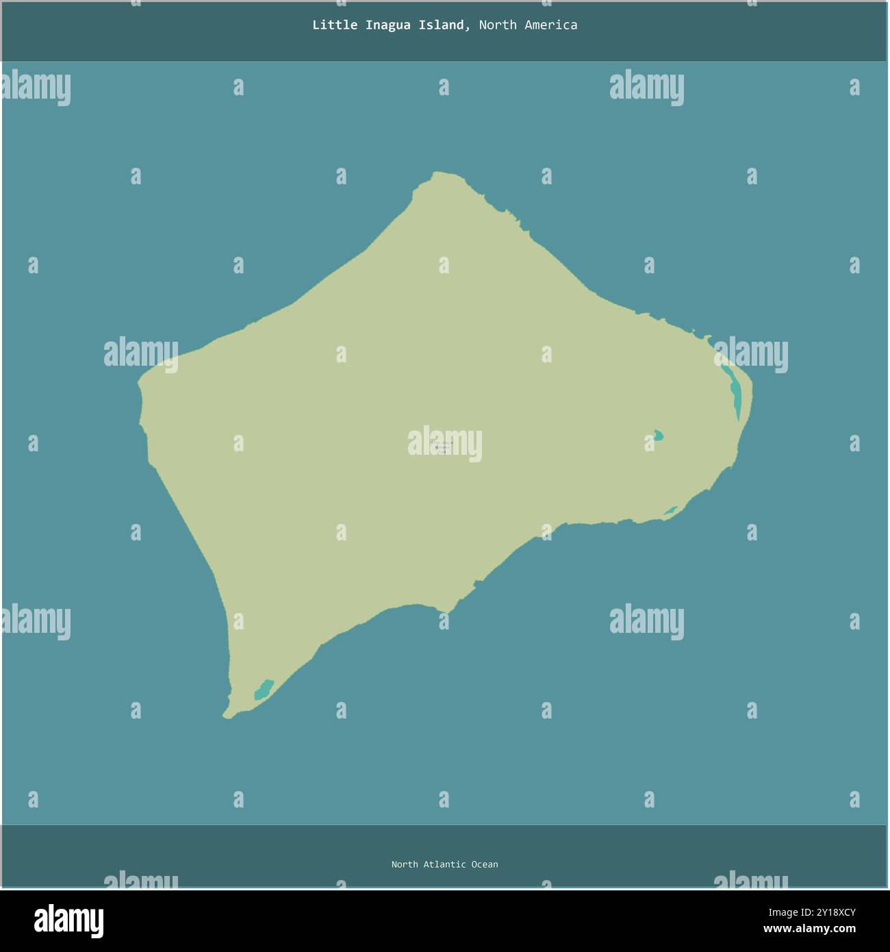 Little Inagua Island in the North Atlantic Ocean, belonging to Bahamas ...