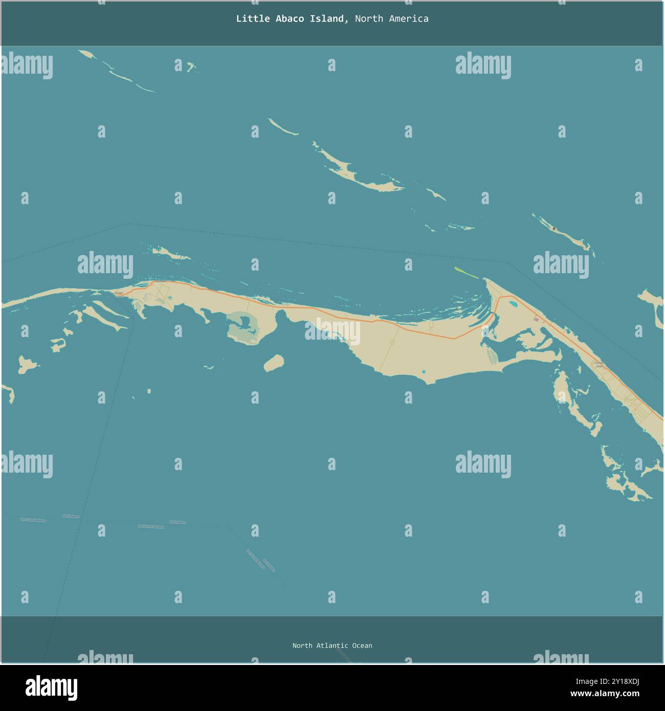 Little Abaco Island in the North Atlantic Ocean, belonging to Bahamas ...