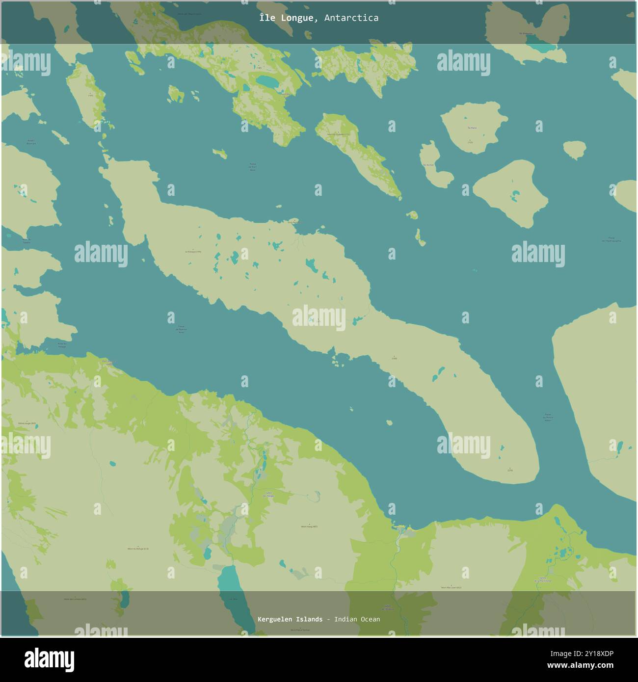 Ile Longue in the Indian Ocean, belonging to French Southern and ...