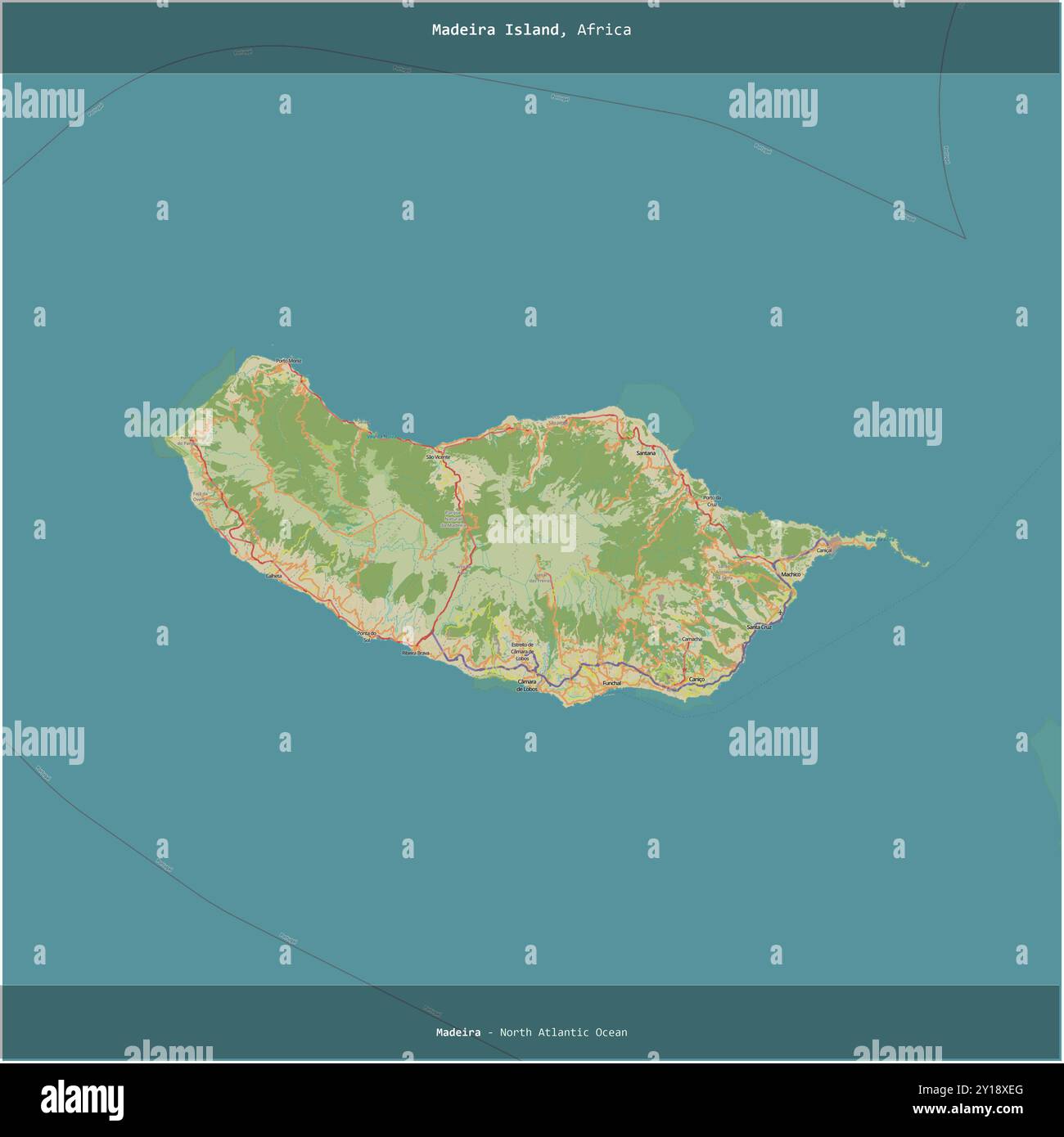 Madeira Island in the North Atlantic Ocean, belonging to Portugal ...