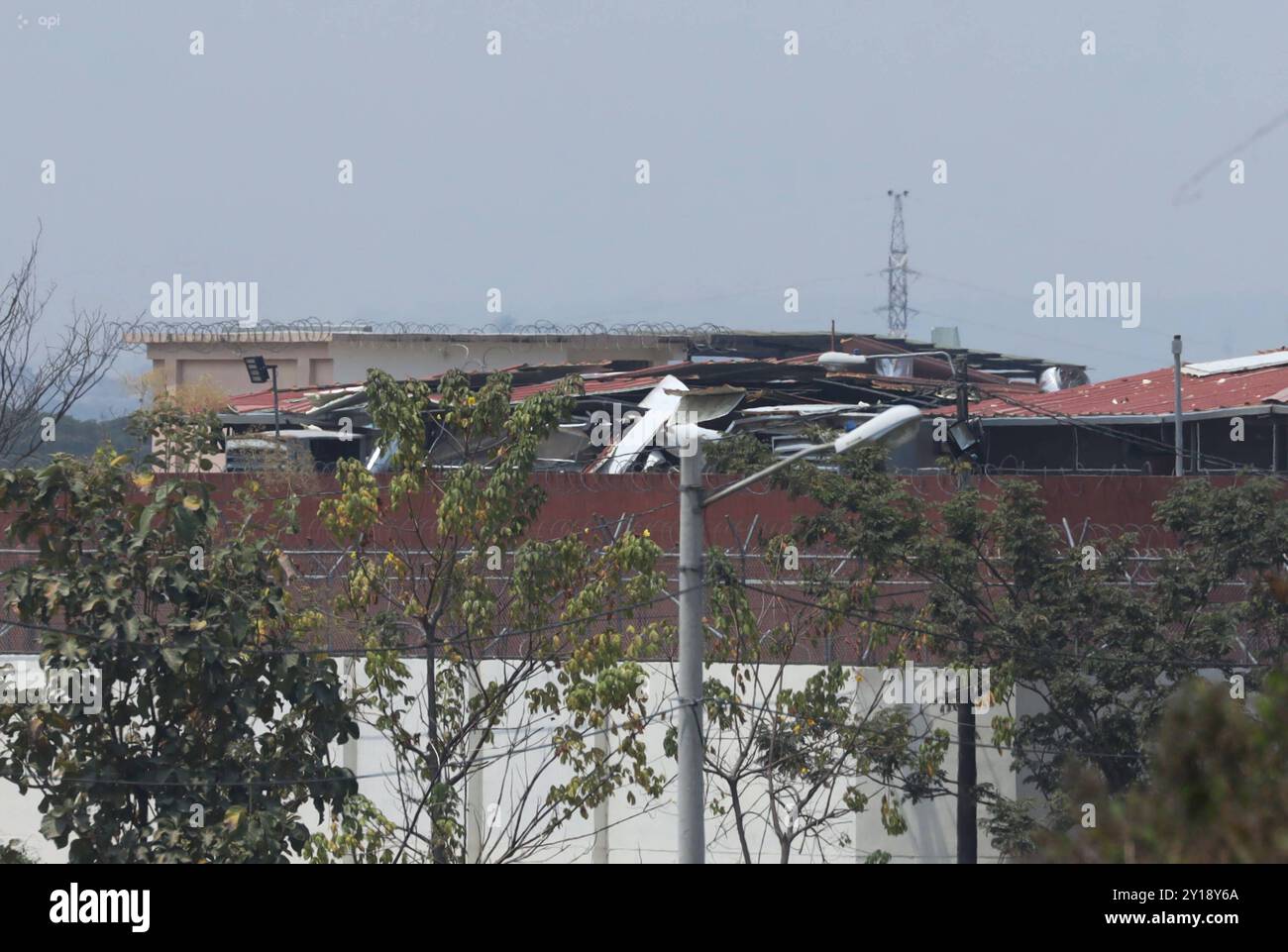 GYE DRONE ON ROOF OF JAIL Guayaquil, Thursday, September 05, 2024 In ...