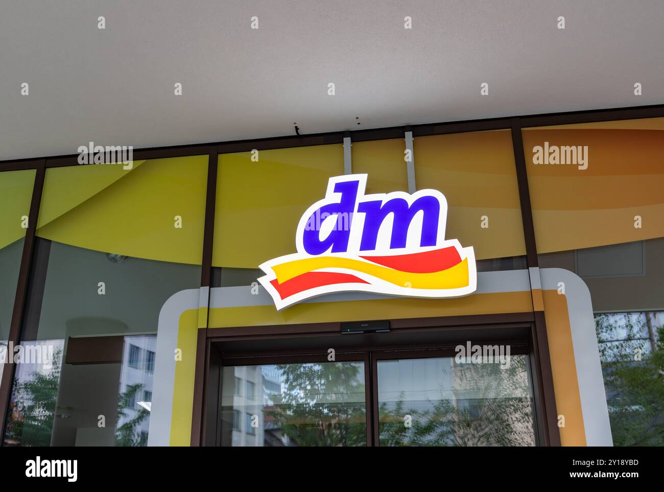 A picture of a DM supermarket Stock Photo - Alamy