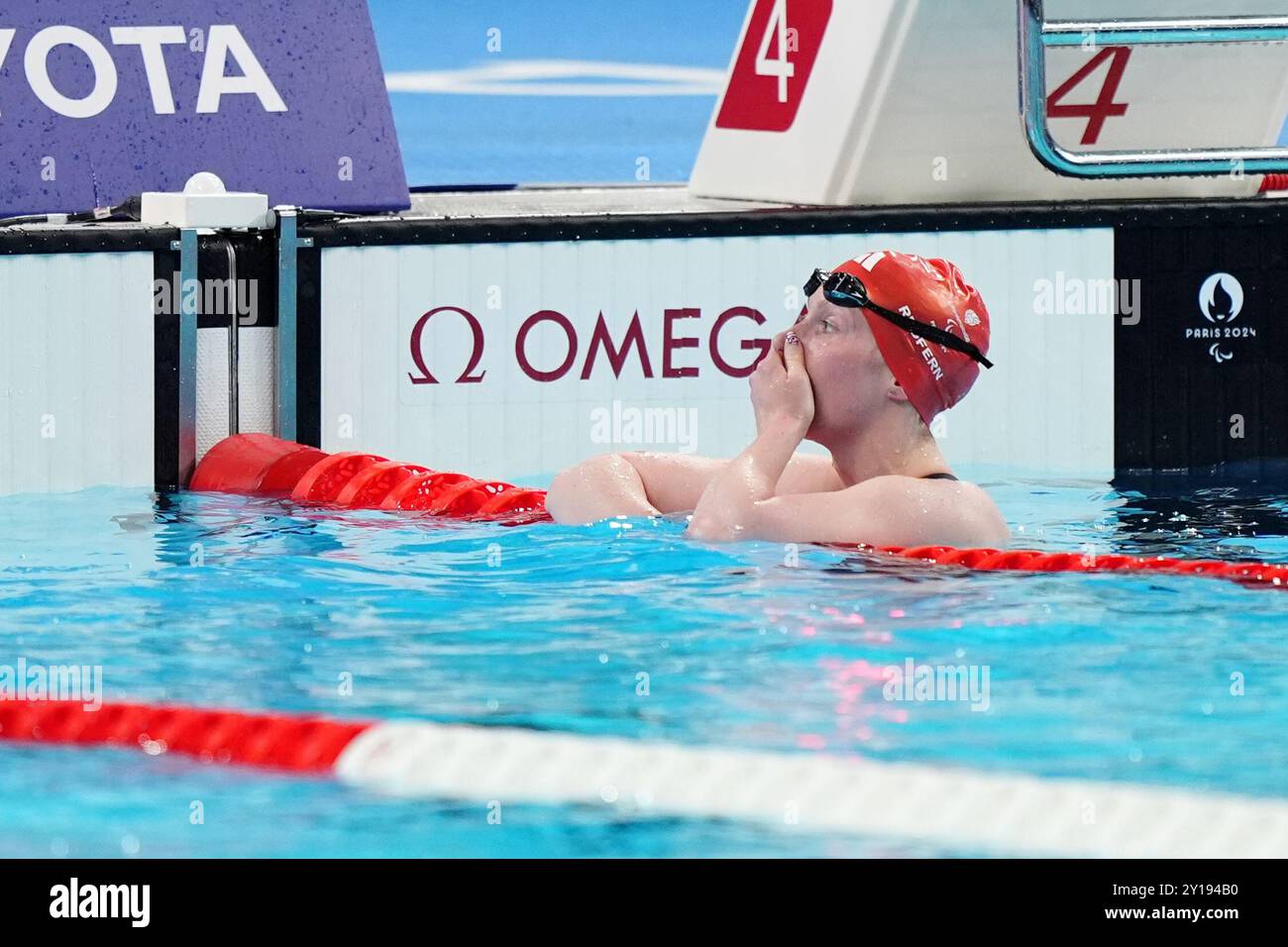 Great Britain's Rebecca Redfern celebrates after winning the Women's ...