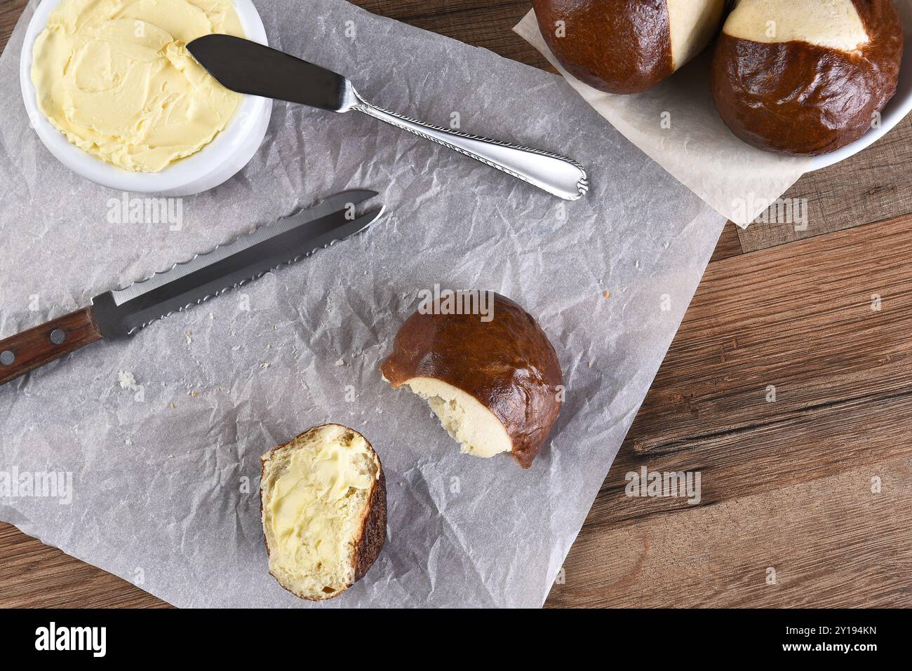 Buttered roll hi-res stock photography and images - Alamy