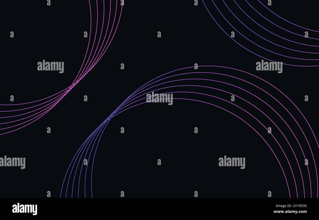 Abstract background with purple lines on a black background. Vector ...