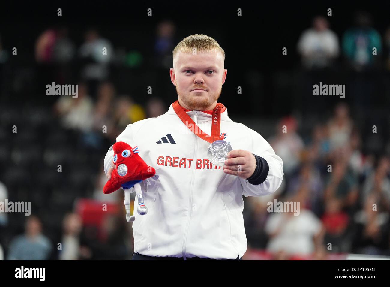 Sliver Medalist Great Britain’s Mark Swan after the Men’s Up to 65kg ...