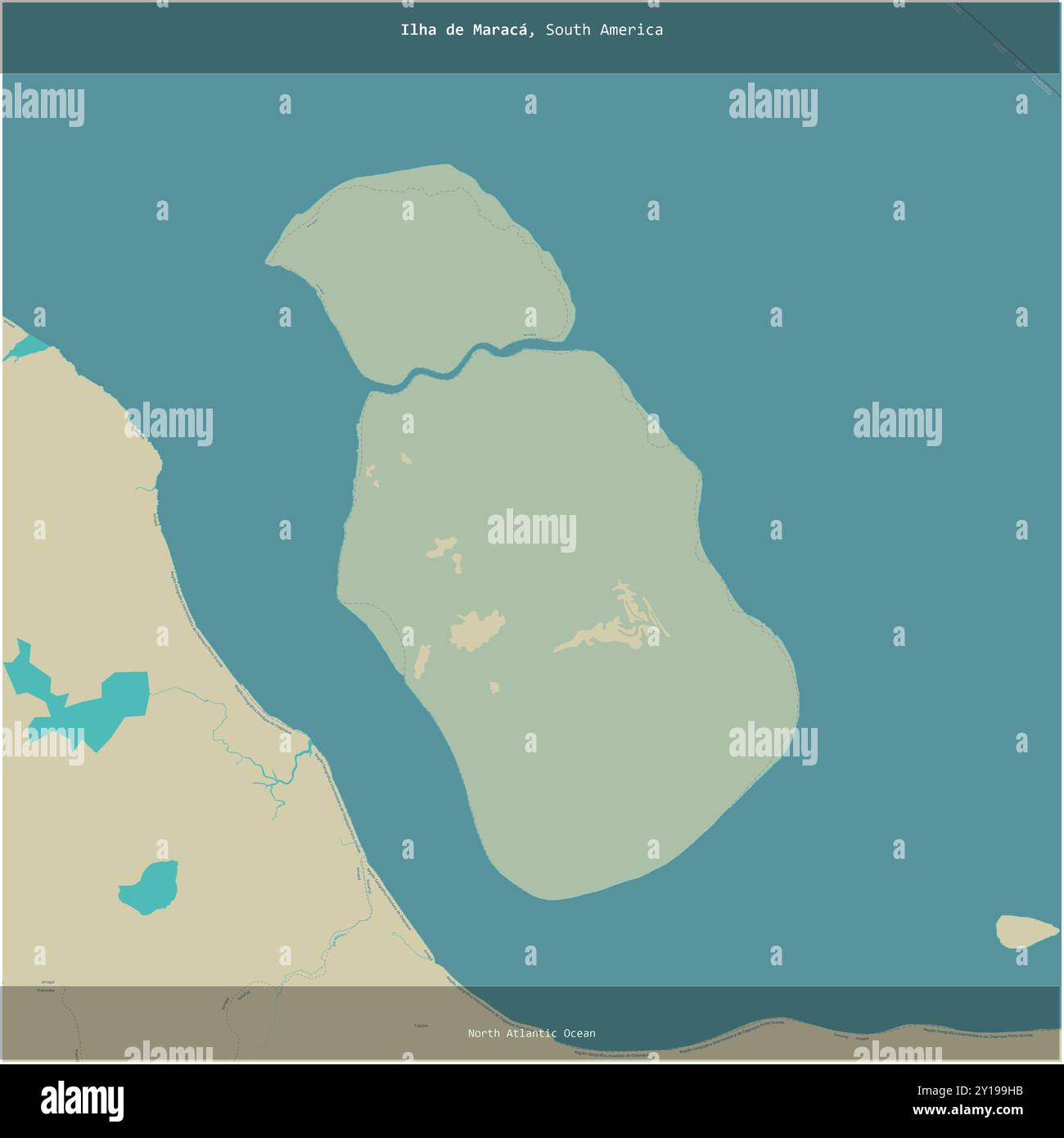 Ilha de Maraca in the North Atlantic Ocean, belonging to Brazil ...