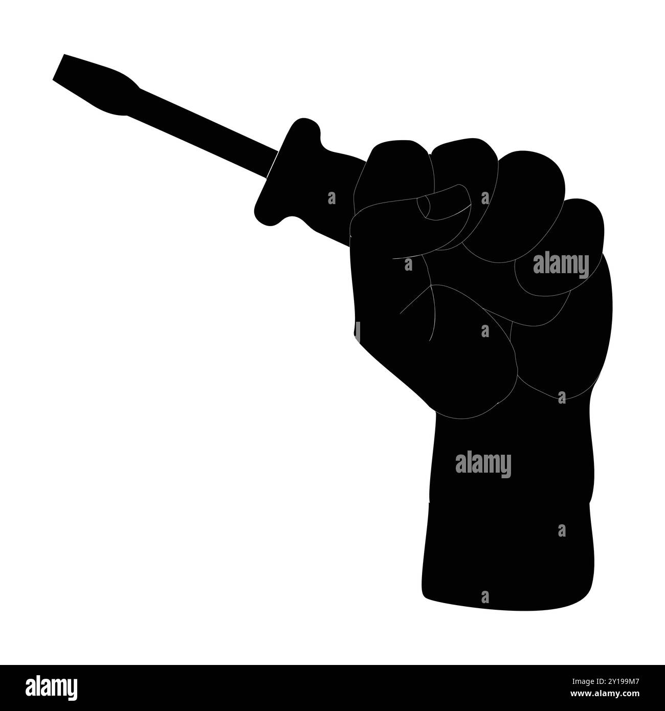 Hand holding screwdriver icon,Screwdriver icon vector illustration ...