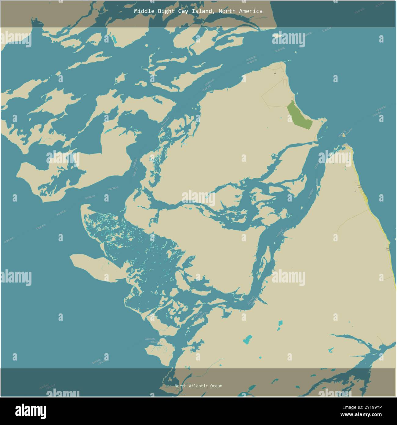 Middle Bight Cay Island in the North Atlantic Ocean, belonging to ...