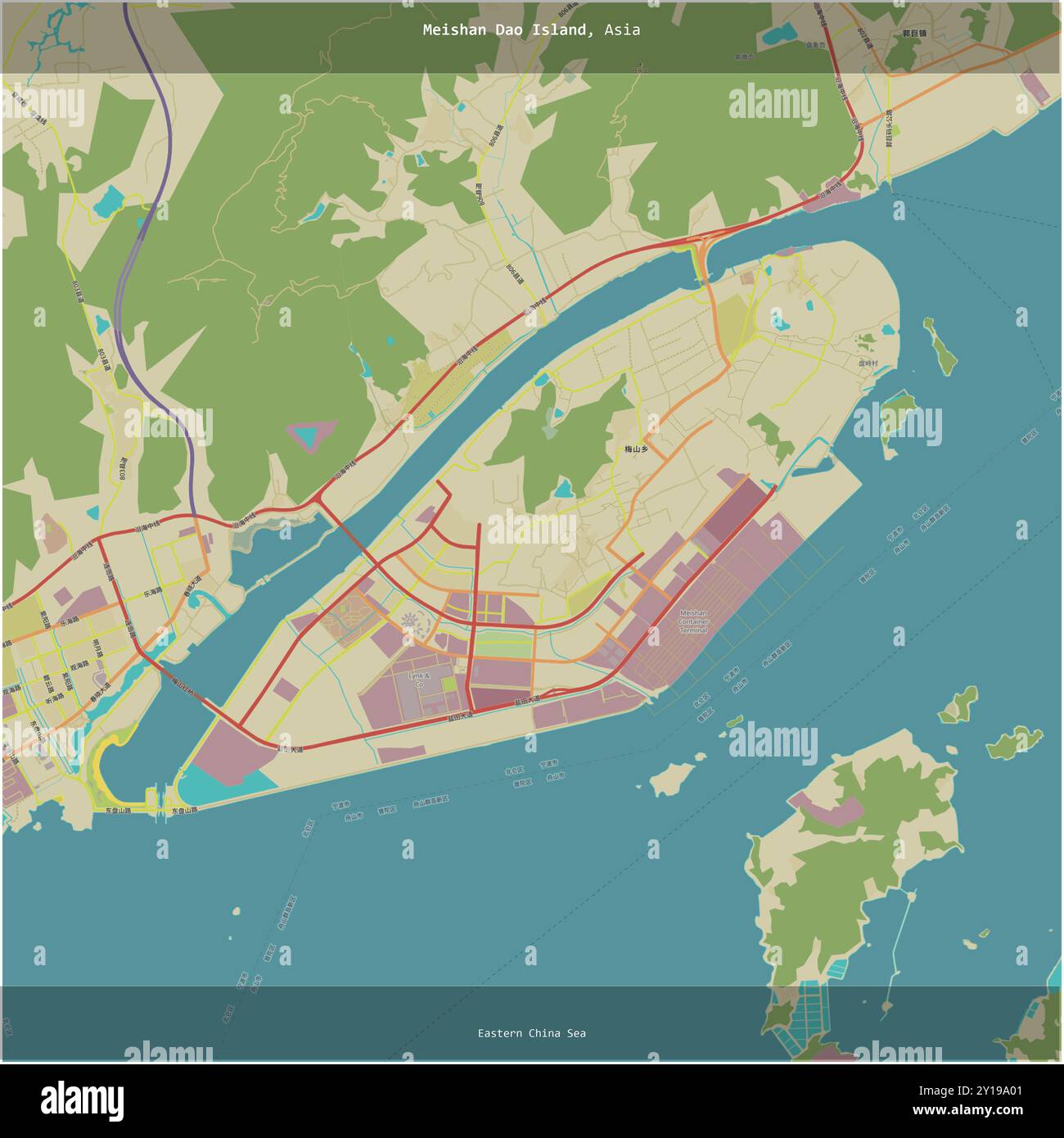 Meishan Dao Island in the Eastern China Sea, belonging to China ...