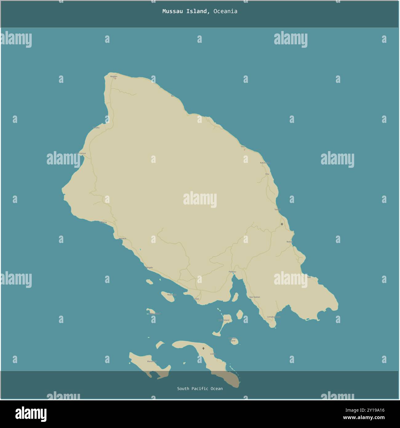 Mussau Island in the South Pacific Ocean, belonging to Papua New Guinea ...
