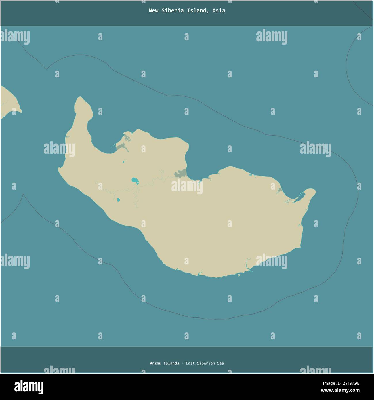 New Siberia Island in the East Siberian Sea, belonging to Russia ...